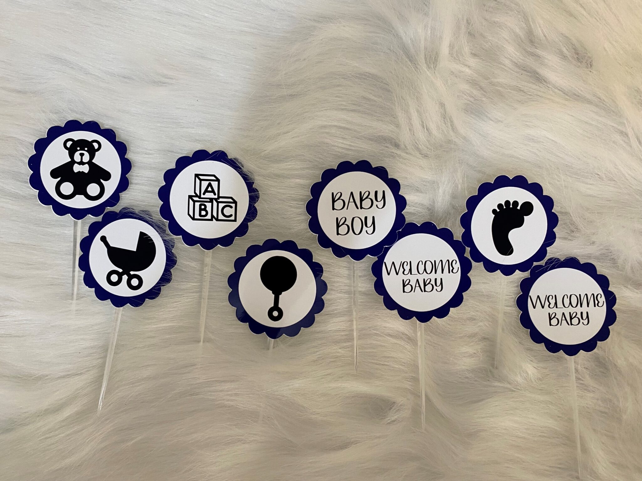 BABY SHOWER TOPPERS – BOY THEMED – cakewarehousett.com
